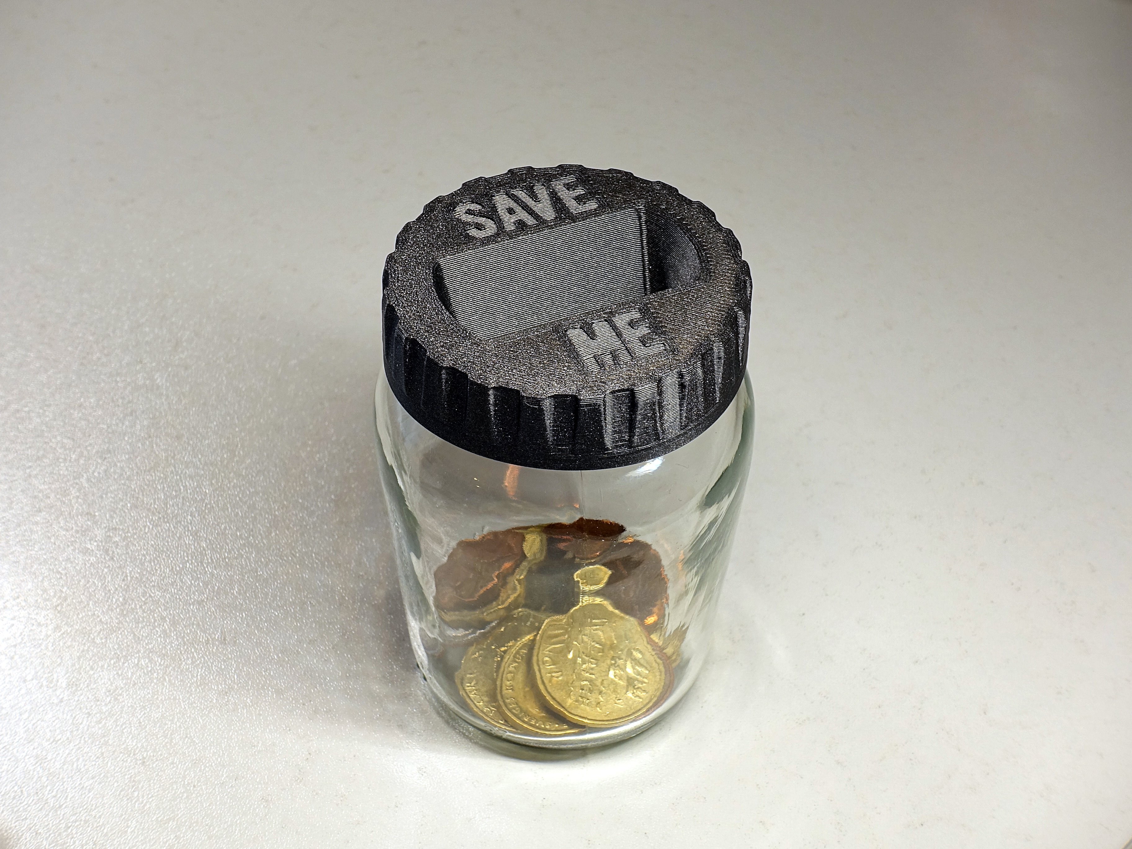 Coin Funnel Jar Lid by ishikawats | Download free STL model ...