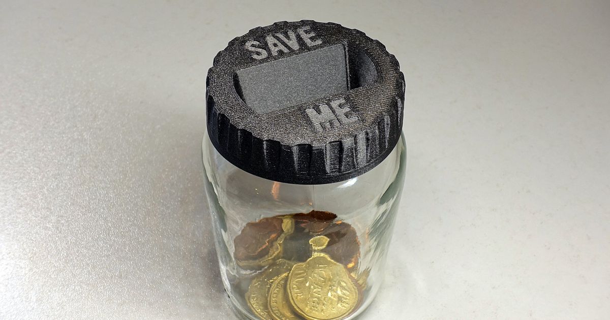 Coin Funnel Jar Lid by ishikawats | Download free STL model ...