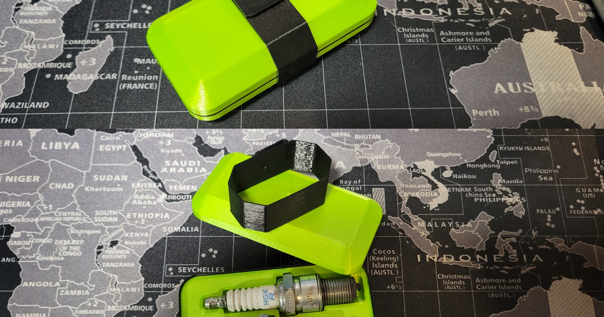 Spark Plug Travel Case by Garage_Tinkerer | Download free STL model ...