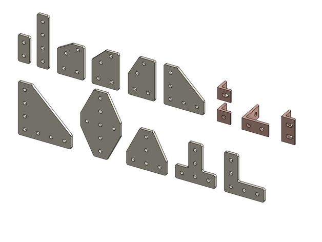 1 Inch Aluminum Extrusions and Brackets by Jason Traud | Download free ...