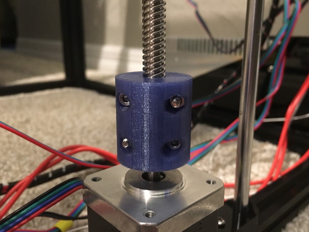 T8 8mm Lead Screw and D-Shaft Coupler by PteroDancer | Download free ...