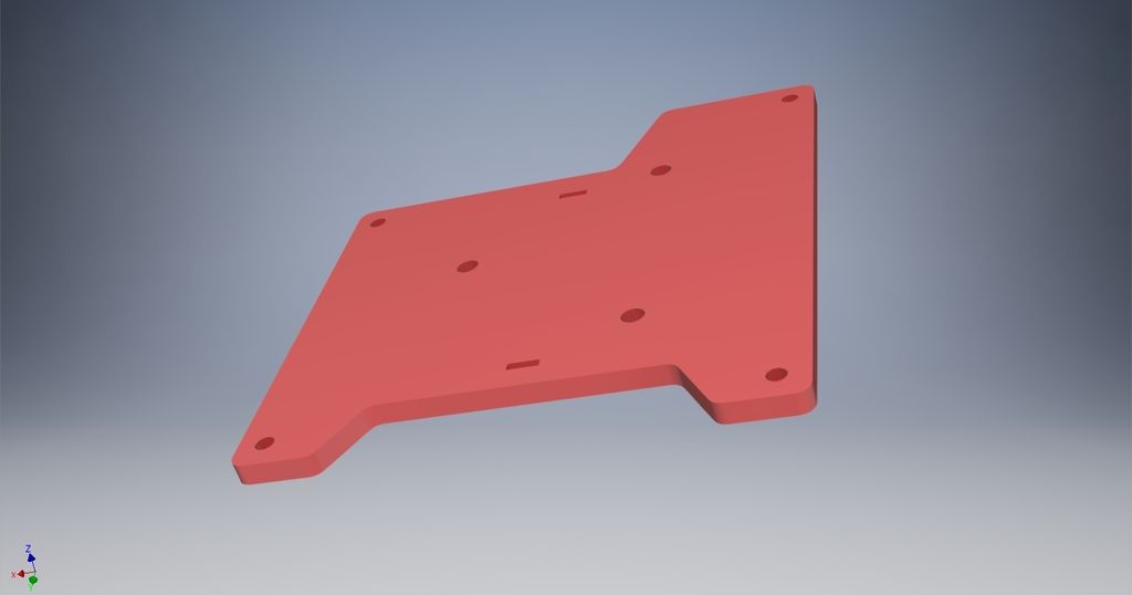 Properly Spaced TronXY (X1) Y-Axis Plate by PteroDancer | Download free ...