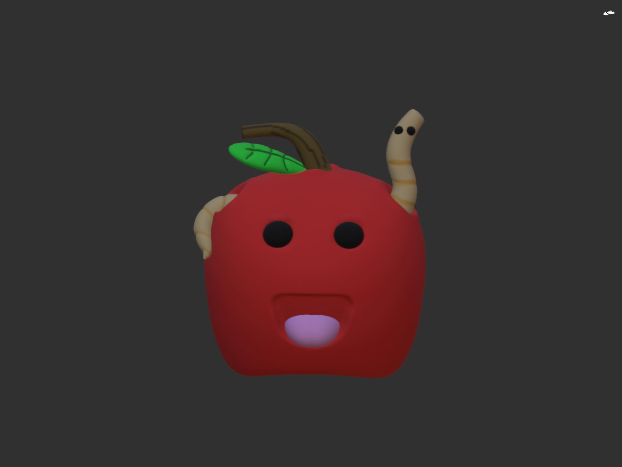 Mr Apple and his mate Worm by Primewelder | Download free STL model ...