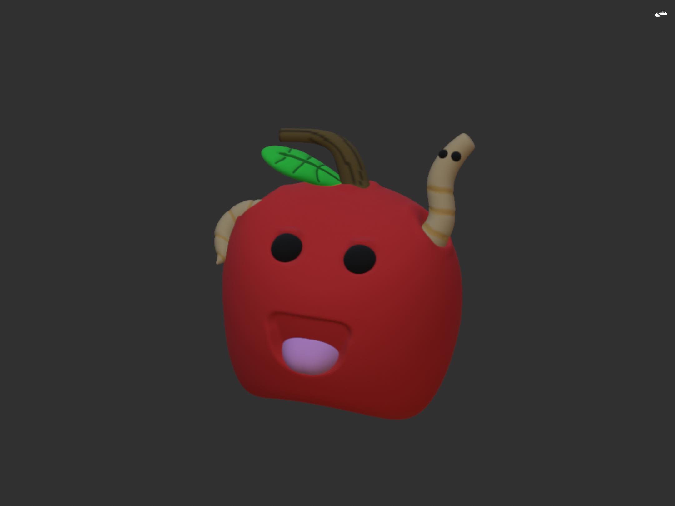 Mr Apple and his mate Worm by Primewelder | Download free STL model ...