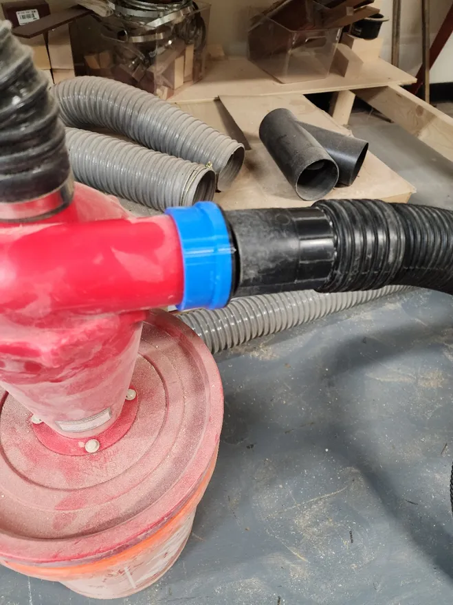 Harbor Freight Cyclone separator 2" hose adapter by Chiknmn | Download ...