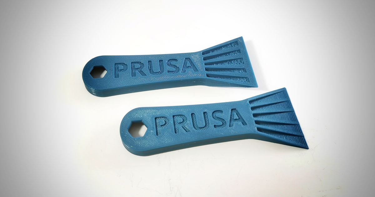Bed Scraper with Prusa Logo (Updated) by ncsandor | Download free STL ...
