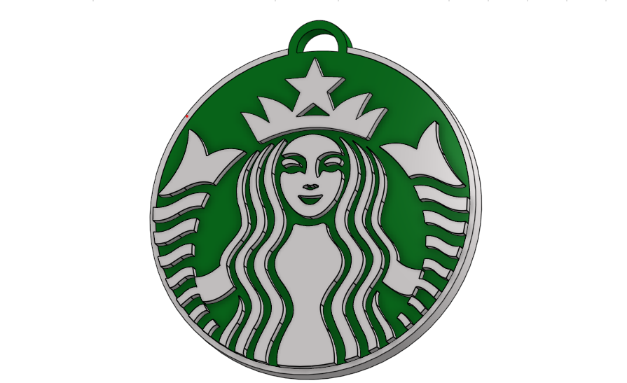 Starbucks Keychain by LeoIND | Download free STL model | Printables.com