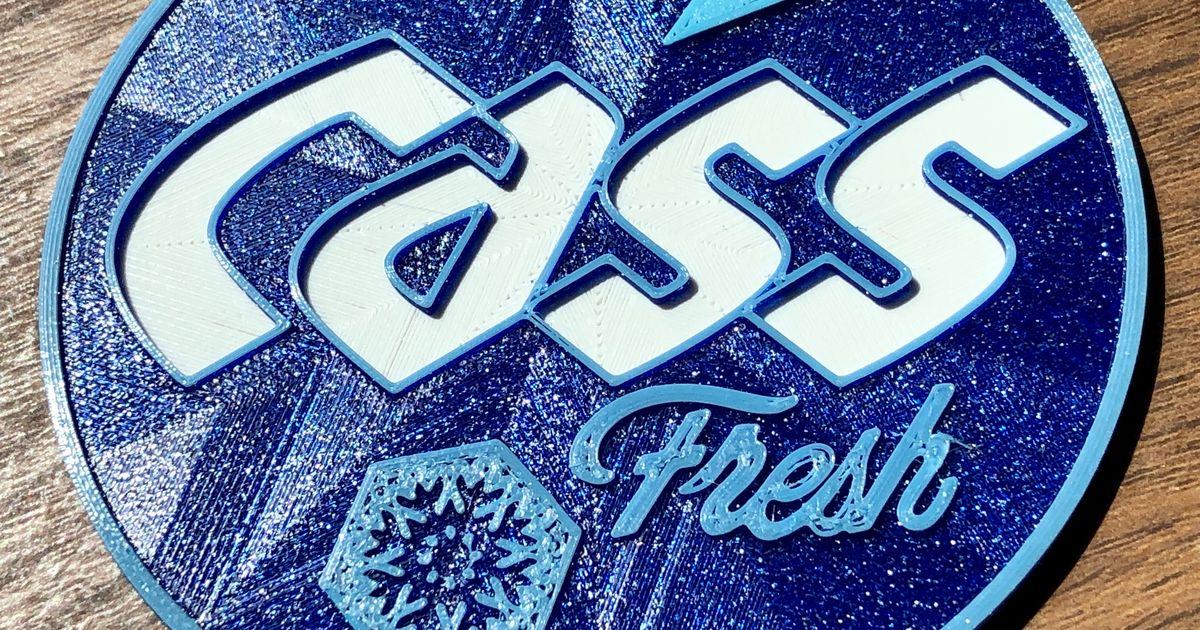 Cass Beer Coaster - South Korea by Dany Sánchez | Download free STL ...