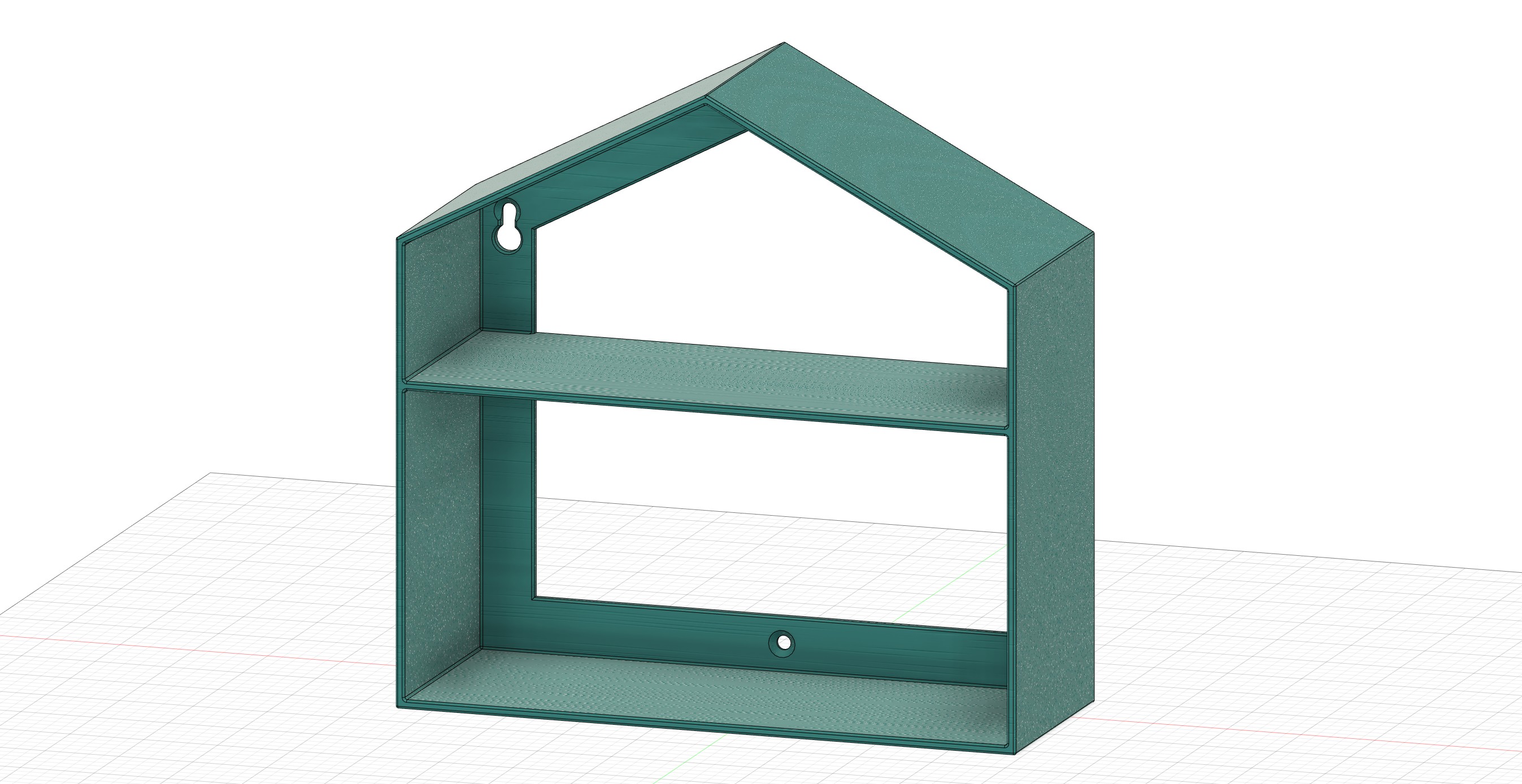 Diorama Shelf - Simple 2-Story House by Jer | Download free STL model ...