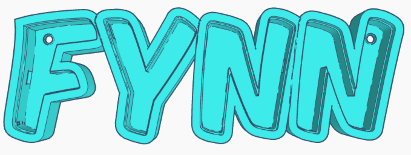 FYNN LED- Namenslampe (Name lamp) by T-D3SIGN | Download free STL model ...