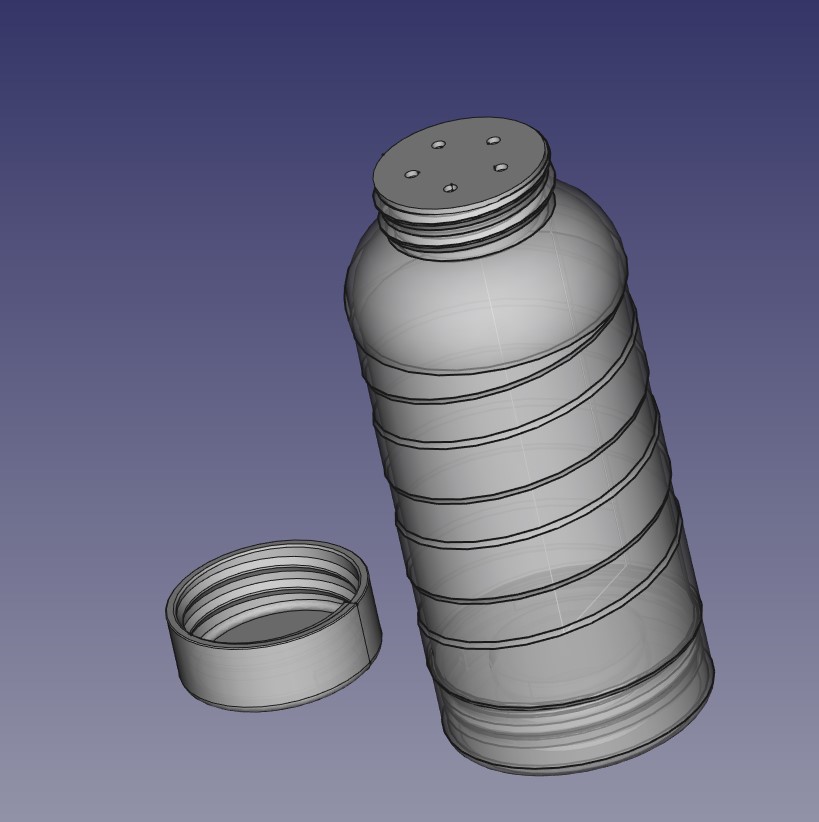 Salzstreuer - Salt Shaker - two inserts in one shaker by DerDrucker ...