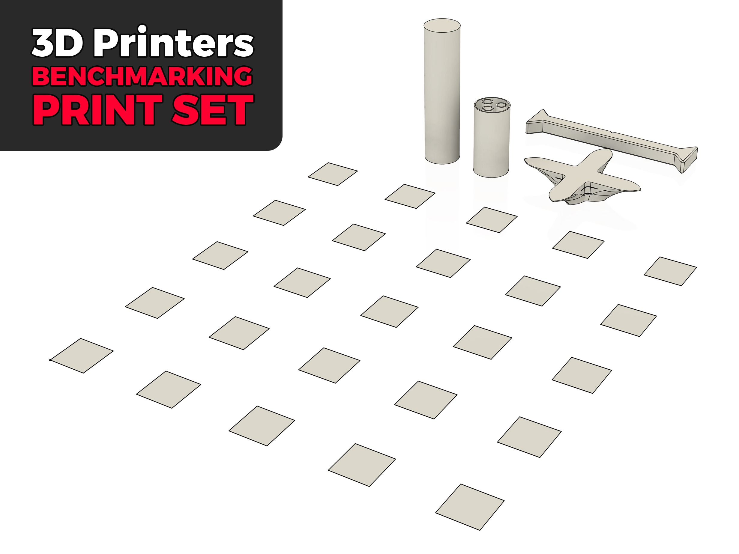 3D Printers Benchmarking Print Set (UPDATED) by DIY PERSPECTIVE ...