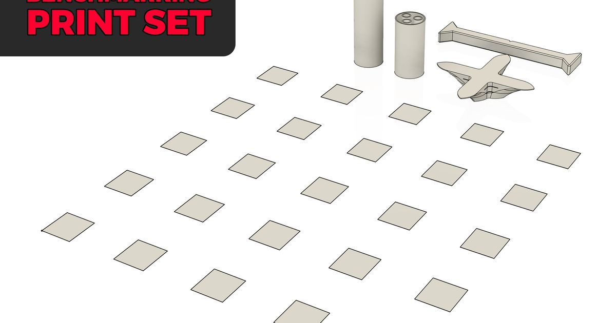 3D Printers Benchmarking Print Set (UPDATED) by DIY PERSPECTIVE ...