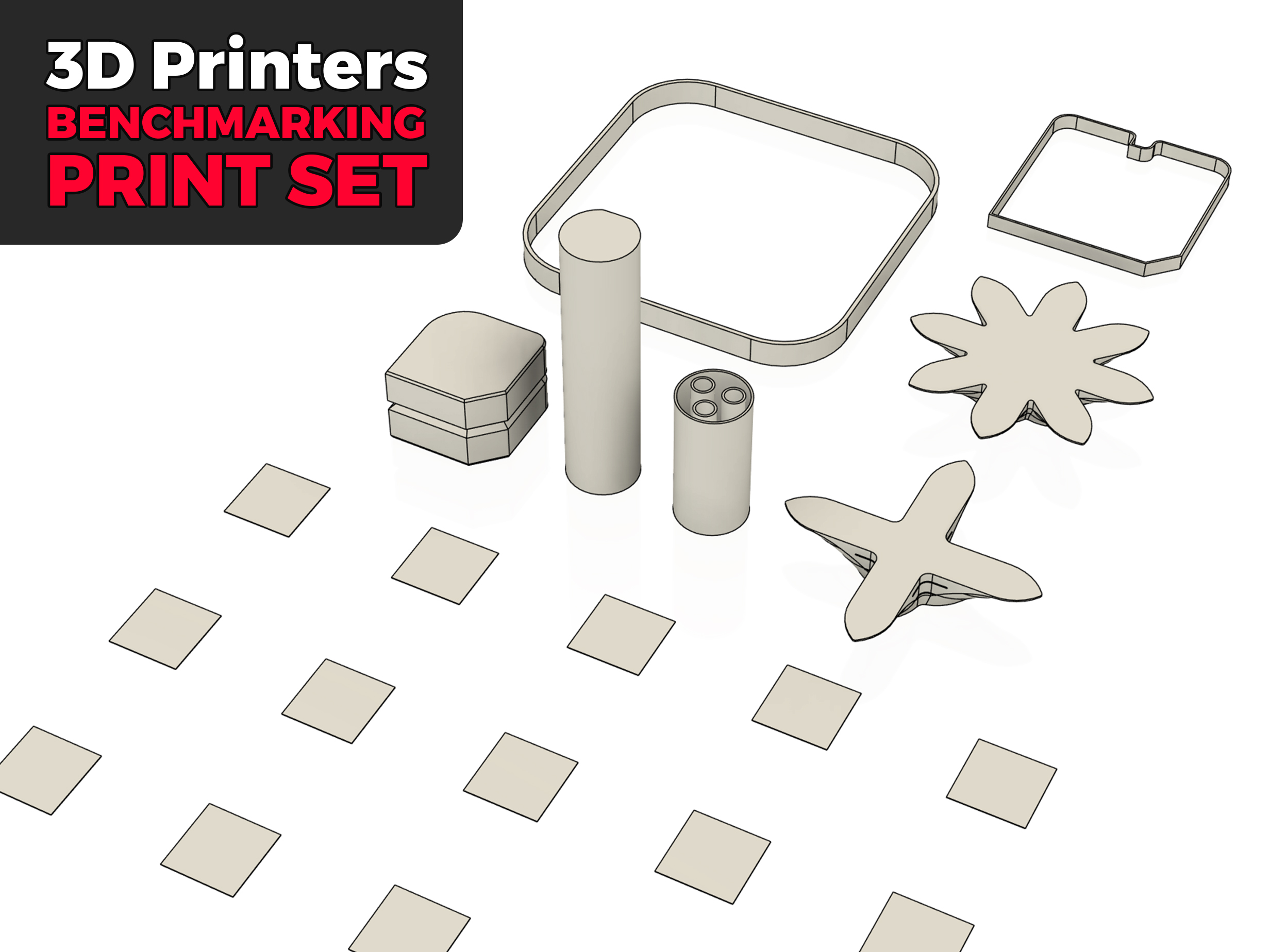 3D Printers Testing Print Set (UPDATE V3) by PRINTING PERSPECTIVE ...