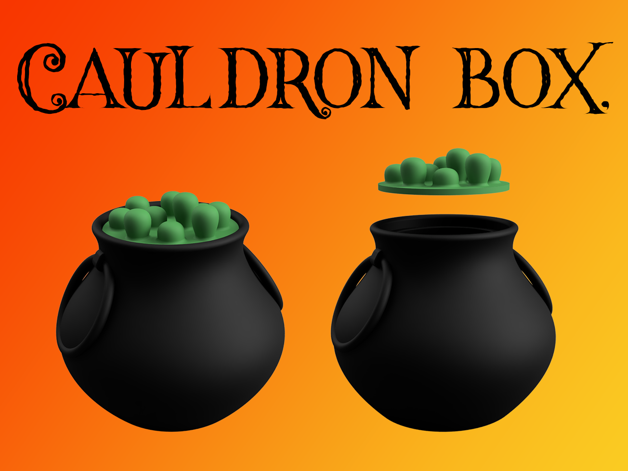 Halloween : Cauldron box by Gecko3D | Download free STL model ...