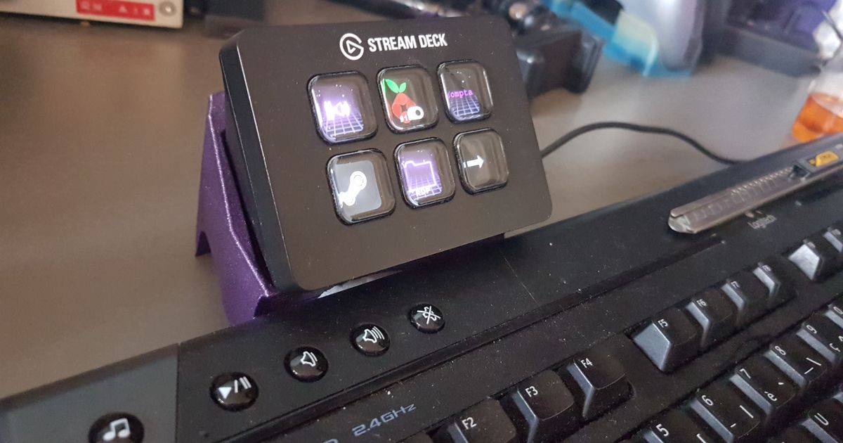 StreamDeck Mini keyboard mount support by ZoeFromParis | Download free ...