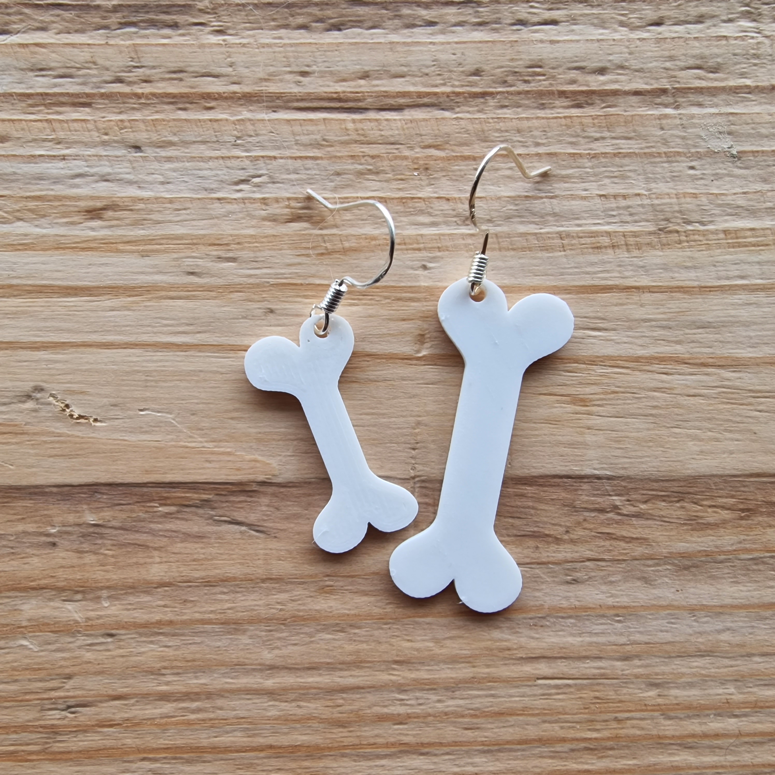 Bone earrings halloween by Melix | Download free STL model | Printables.com