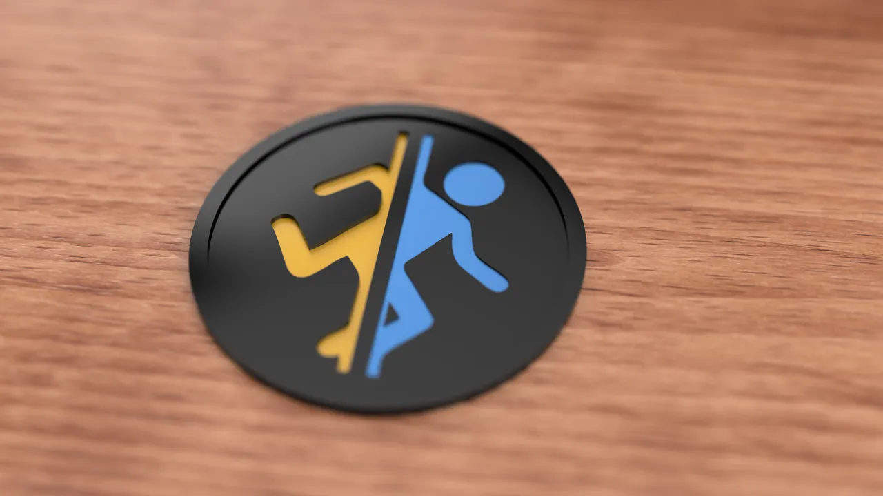 Portal 2 Coaster - Blue & Orange portal by SolarSailor | Download free ...