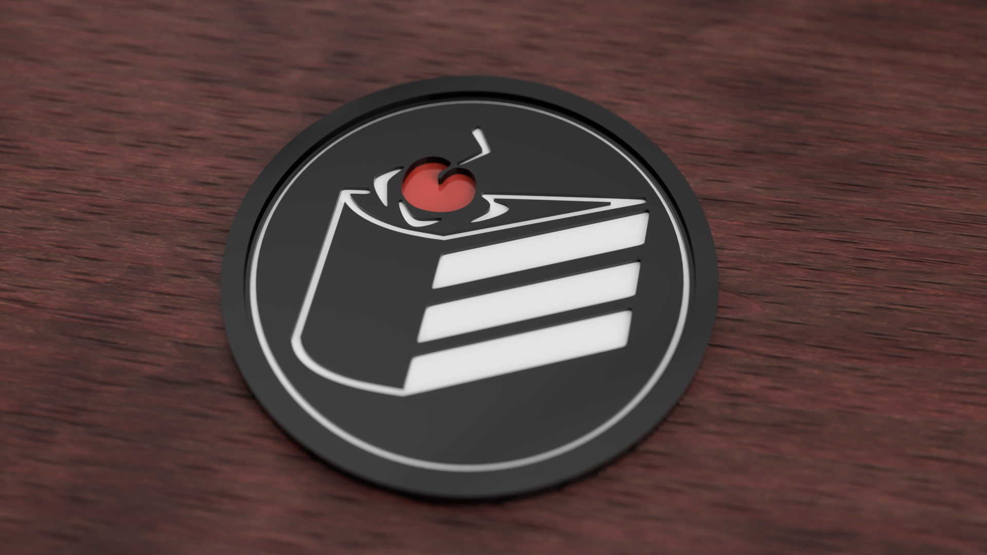 Portal 2 Coaster - The Cake is a Lie by SolarSailor | Download free STL ...