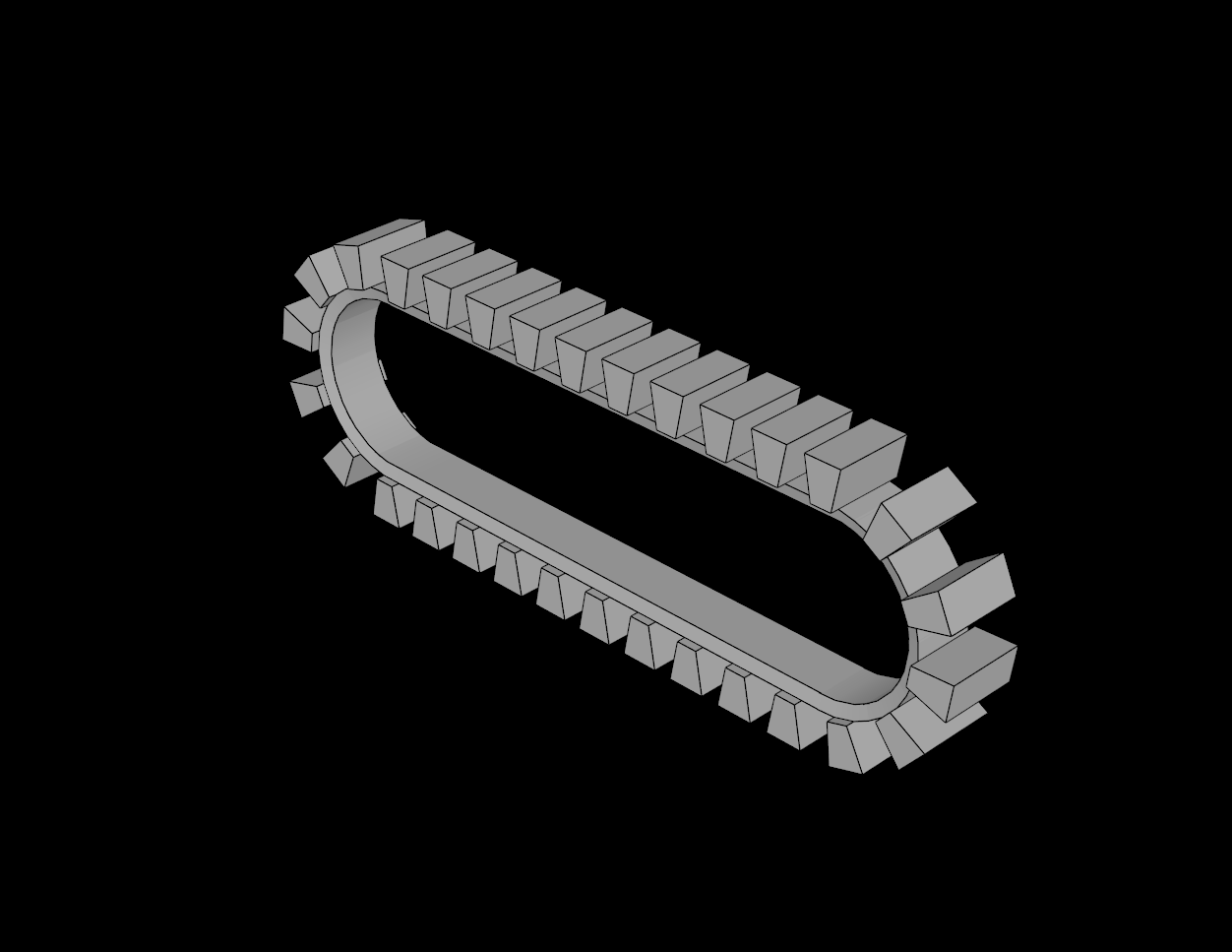 Lego Compatible (486-f1.dat) Technic Tread Crawler Wedge Shaped by ...