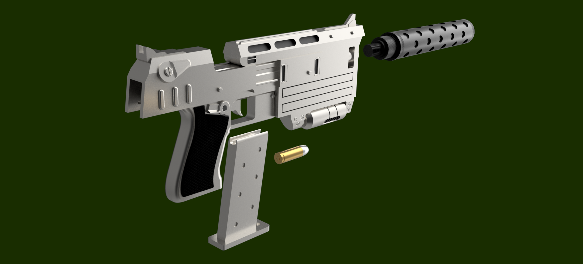 Fallout 10mm pistol por ODCA Props | Descargar modelo STL gratuito ...