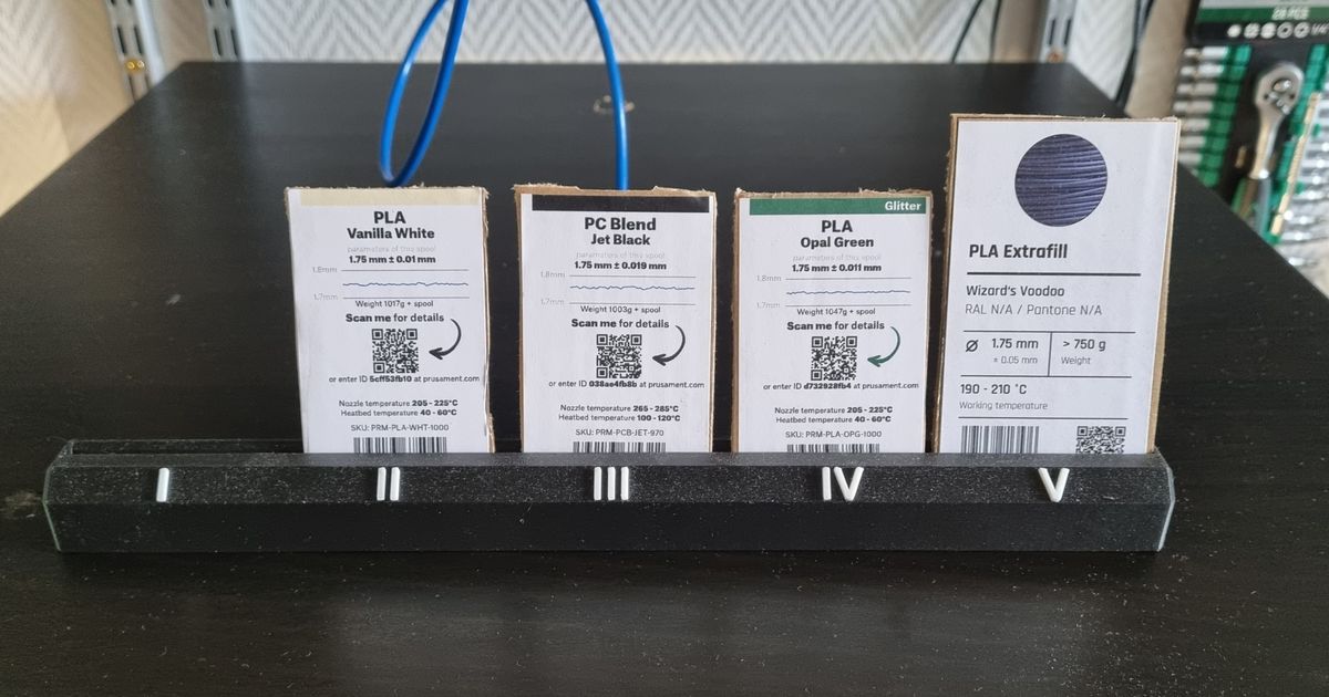Filament Label Stand by matthias | Download free STL model | Printables.com
