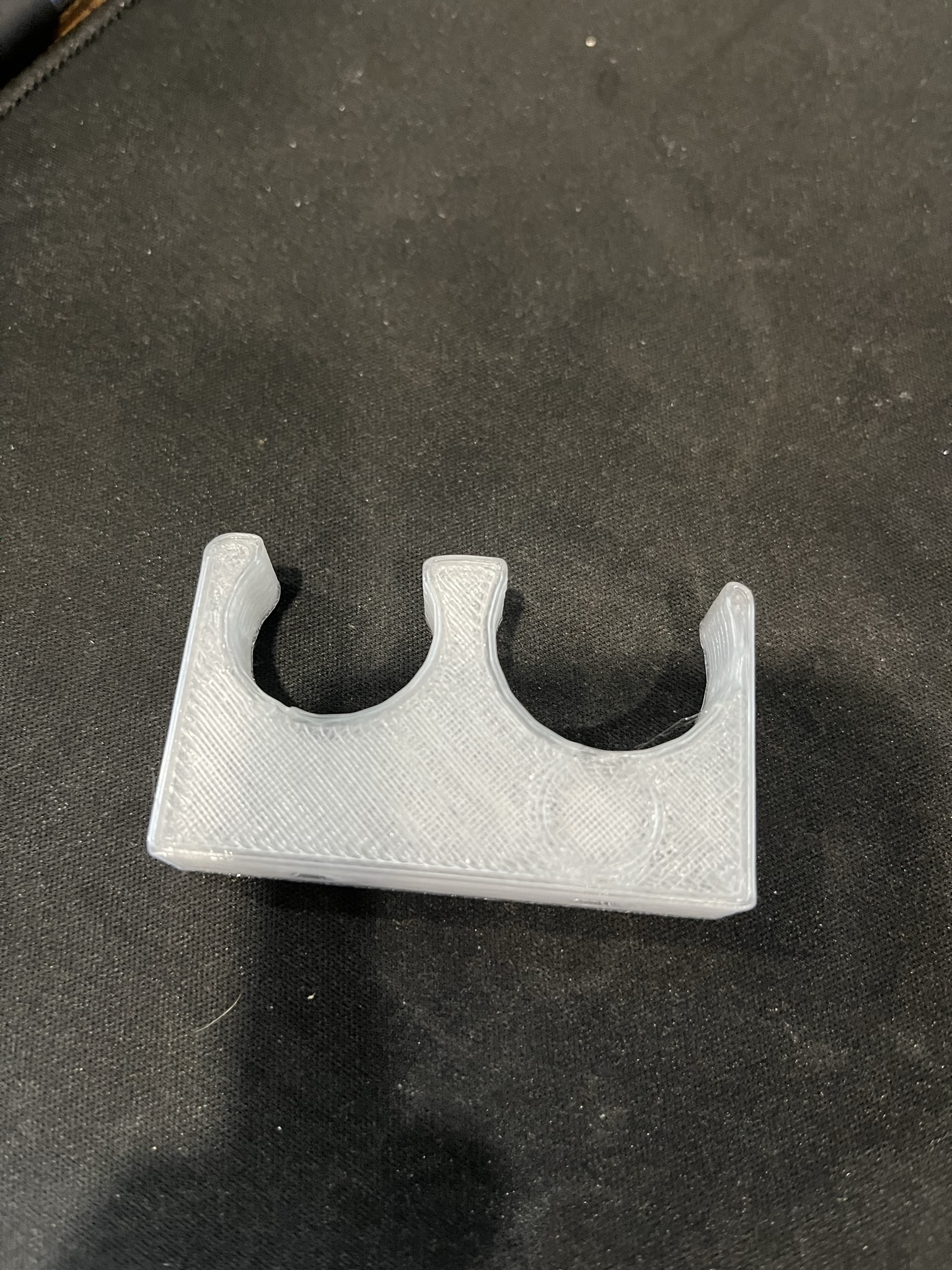 Double mount 1" Metal & PVC wall clip by crpeterson | Download free STL ...