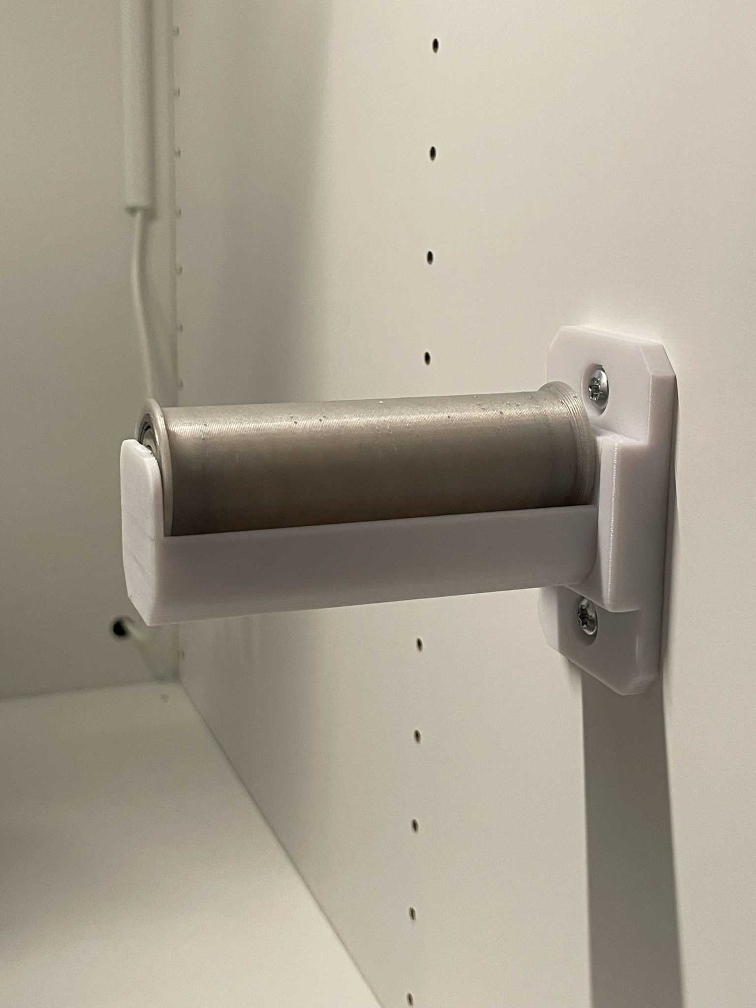 Wall-mounted filament spool holder by rosenbjerg | Download free STL ...