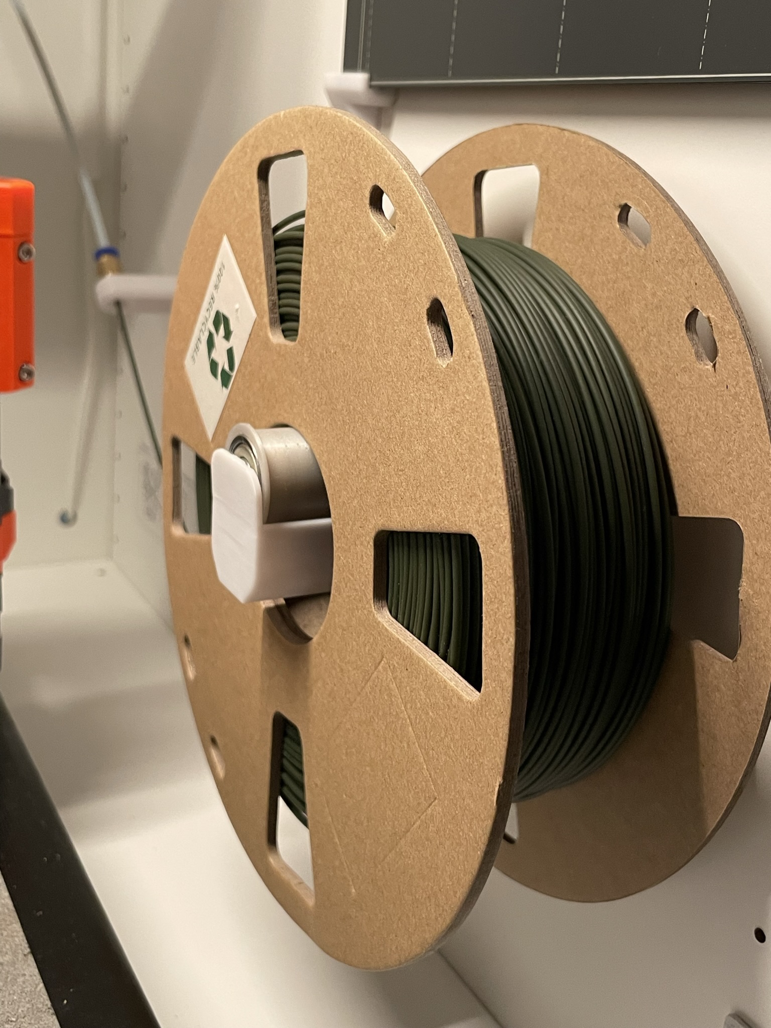 Wall-mounted filament spool holder by rosenbjerg | Download free STL ...