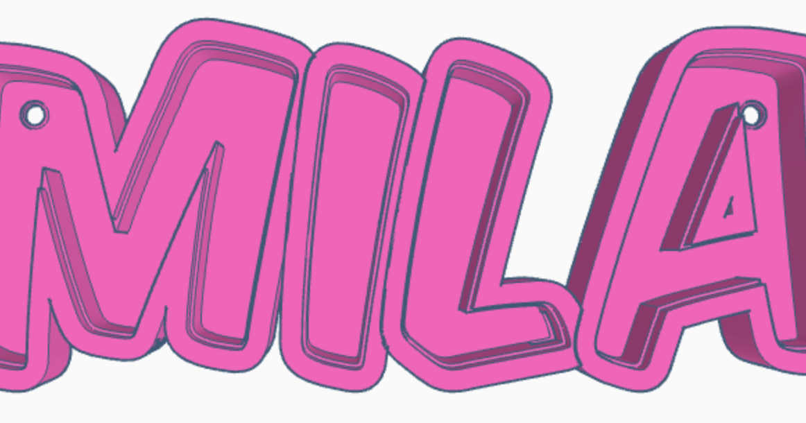 MILA LED- Namenslampe (Name lamp) by Tomsen | Download free STL model ...