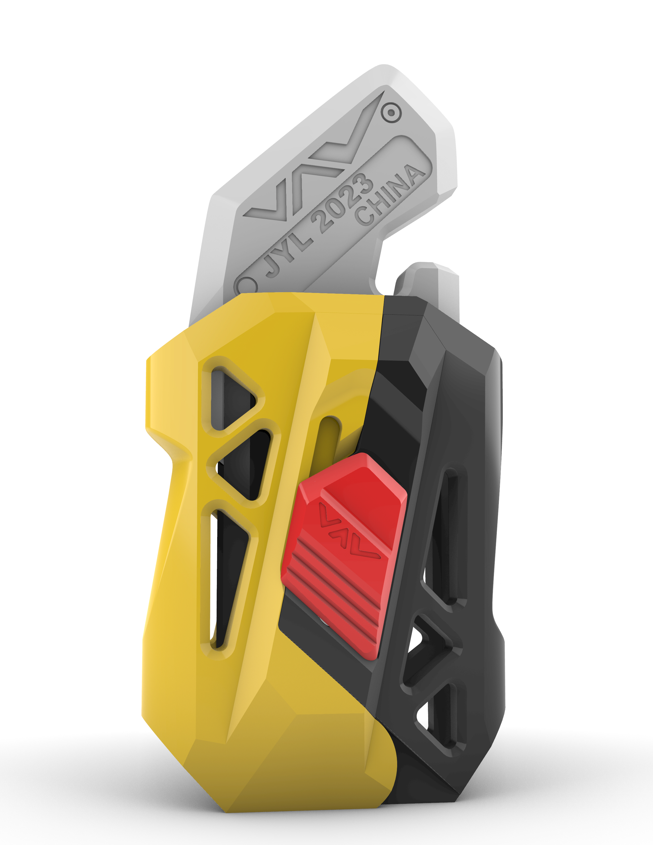 Techno-style folding knife 2 by Jy Lee | Download free STL model ...