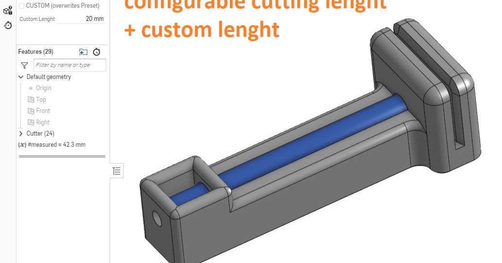 PTFE Cutting Jig Configurable by dodasch | Download free STL model ...