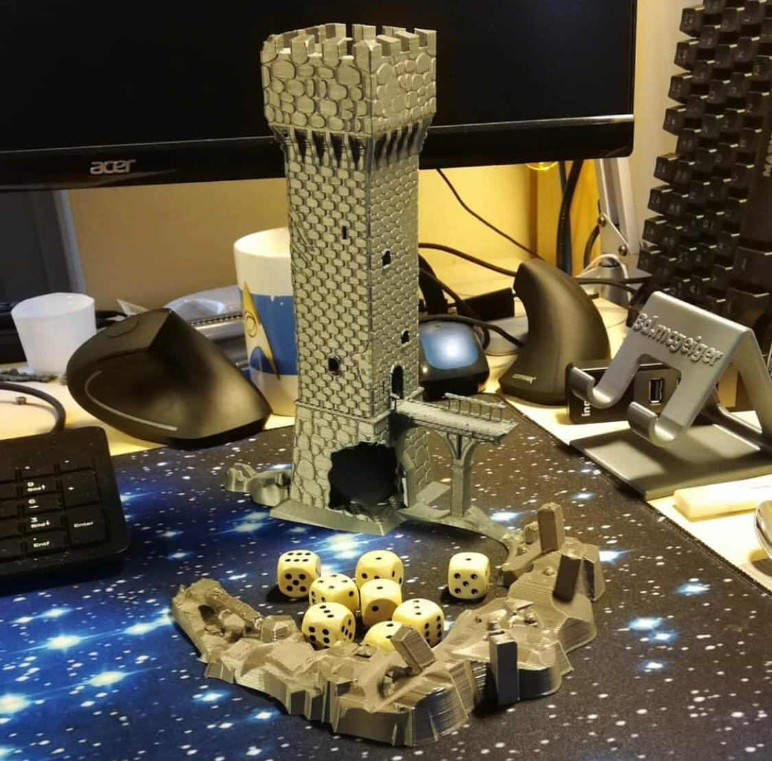 Lake Ruins Dice Tower by MiniWorld3D | Download free STL model ...