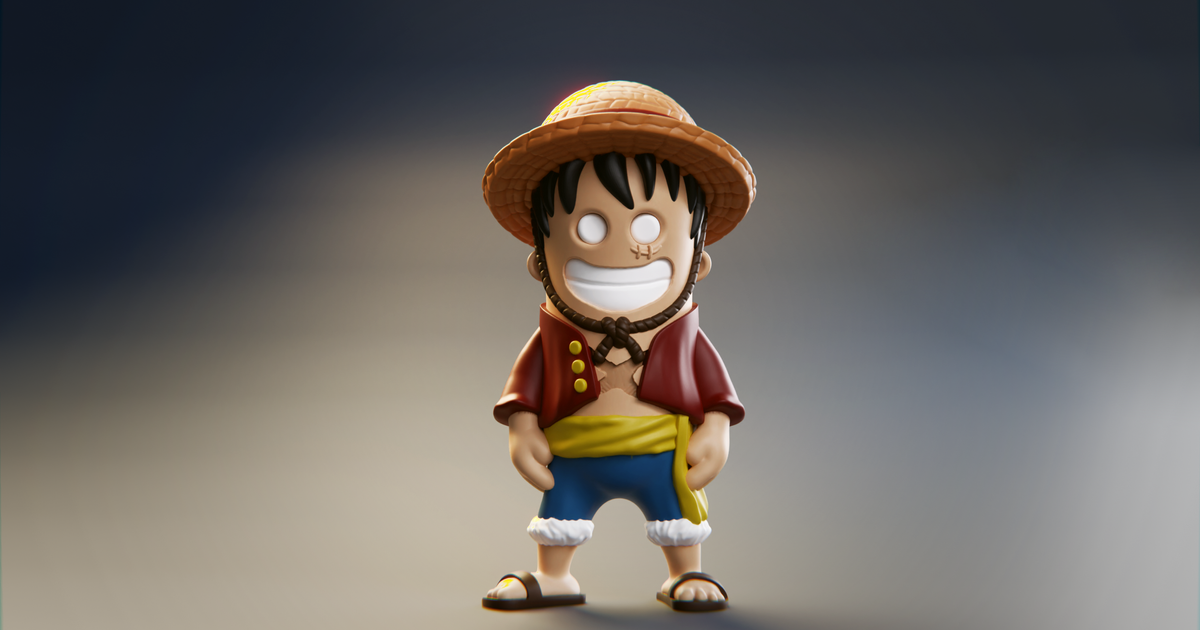 Mini Luffy por Wekster | Tienda de Printables
