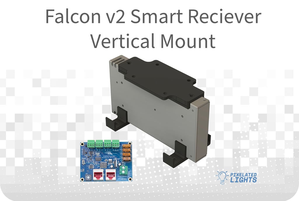 Falcon - v2 Smart Receiver - Vert PSU Mount by Derik Whittaker | Download free STL model ...