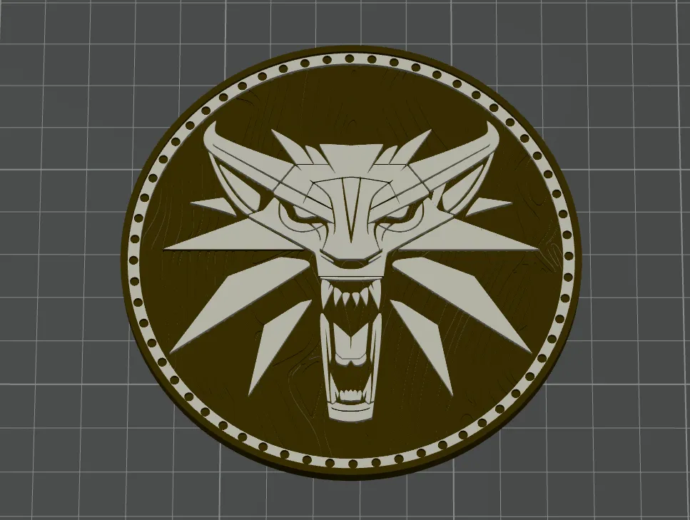 Witcher coaster by Diana P | Download free STL model | Printables.com