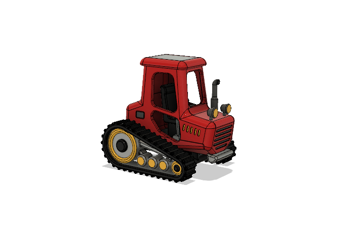 Candy Modern Tractor by Black Jack | Download free STL model ...