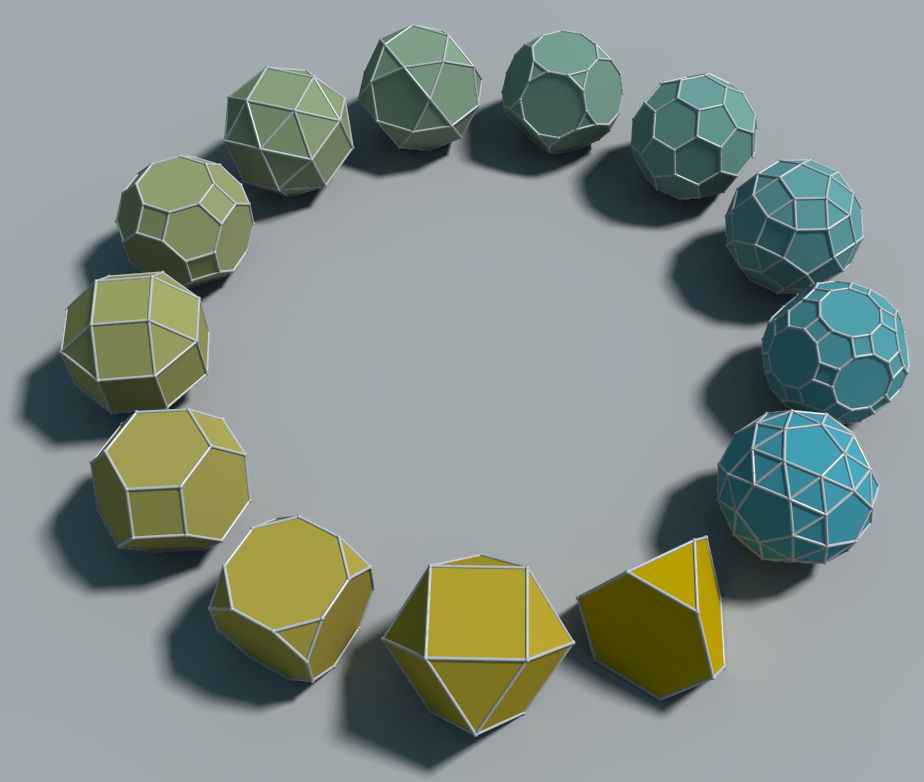 All archimedean solids as step file by Lukas Pratz | Download free STL ...