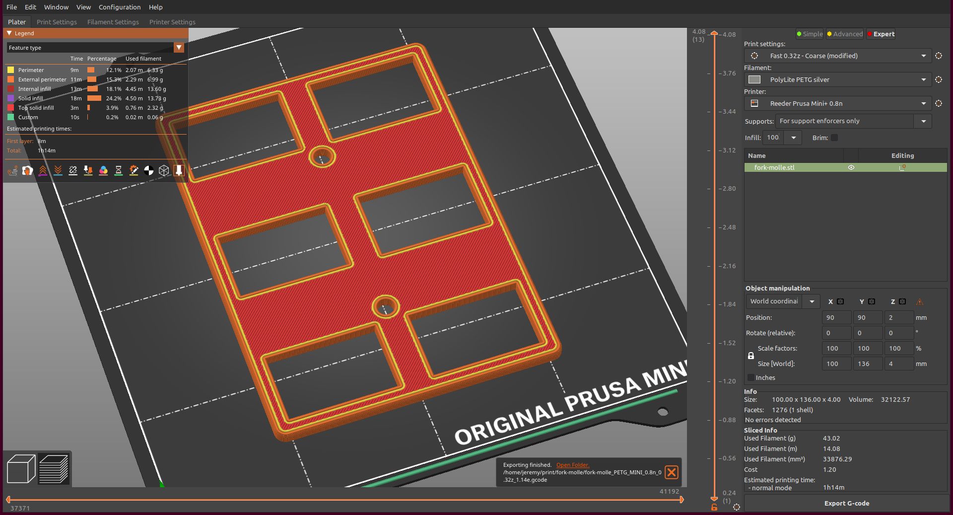 MOLLE Panel for Bicycle Fork by Jérémy Reeder | Download free STL model ...