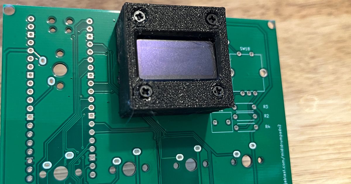 SSD1306 General Purpose PCB Mount / Spacer / Protector by DJBB ...