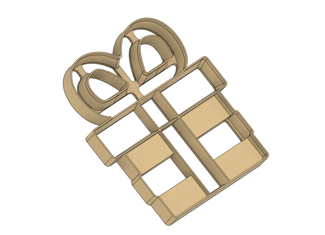 Gift Box cookie cutter by Officina23 | Download free STL model ...