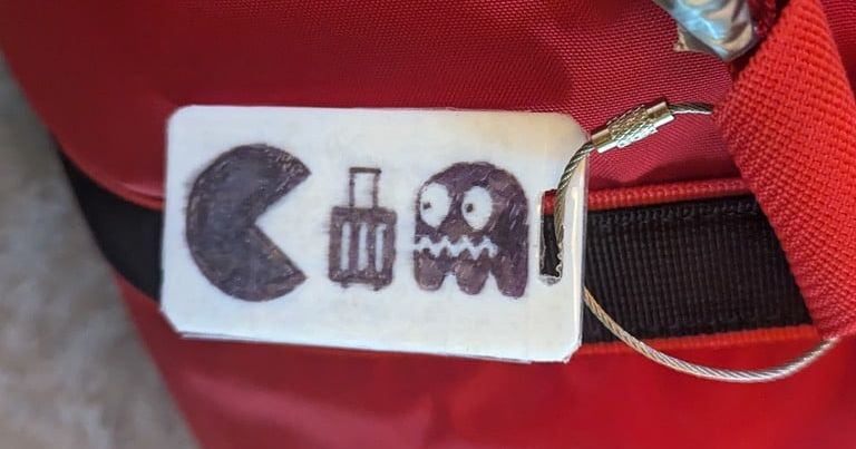 Pacman luggage tag blank by TurnipToss | Download free STL model ...