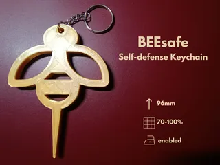 Self-defense Keychain - BEEsafe by Gym Nut Design | Download free STL ...