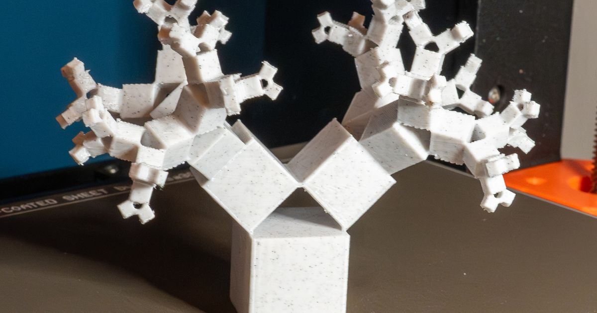 Pythagoras Tree 3D (Alternating Directions) by akrasno | Download free ...