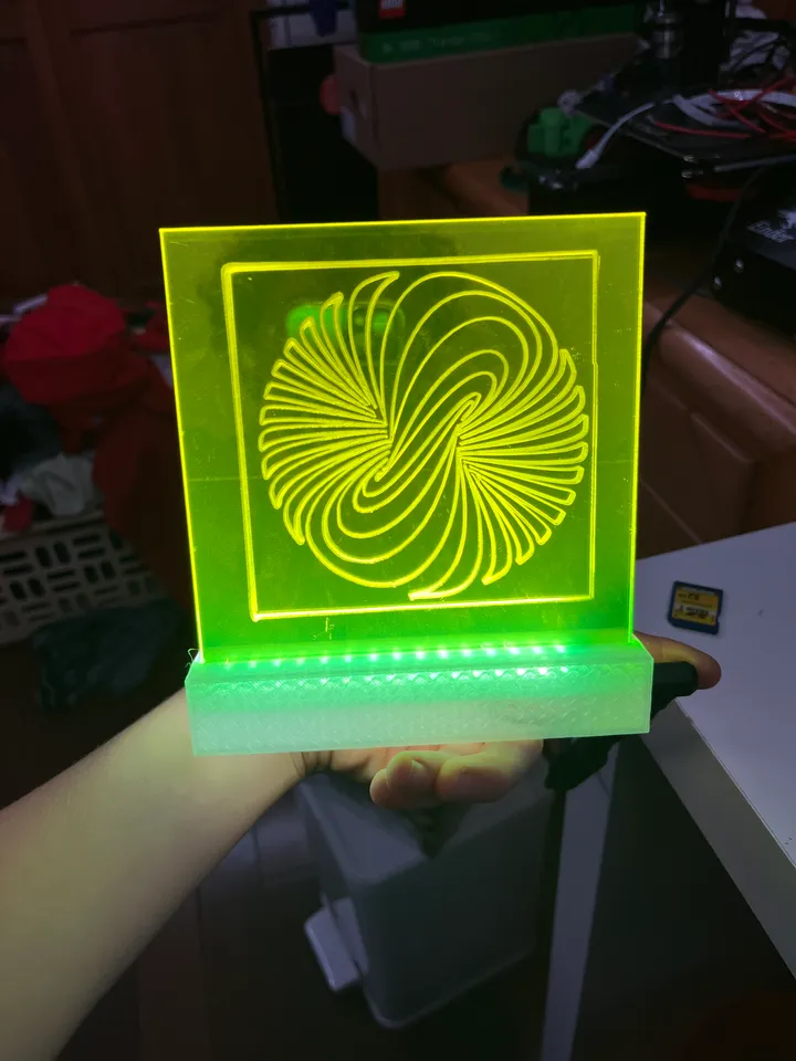 LED holder for 6X6 Acrylic Revised for M2 20mm Screws. by Eli1234 ...