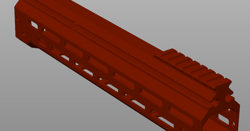 Handguard, Slim EmSix 11 Inch by Patch1995 | Download free STL model ...