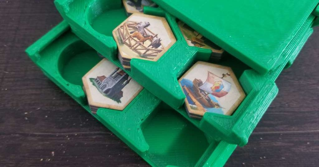 Stackable Kingdom Builder Location Token Storage Tray by Finnish Dragon ...