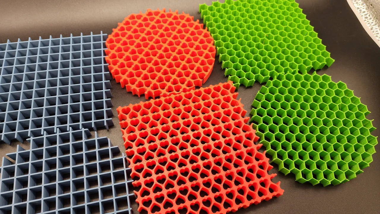 Solid Infills - Hearts Honeycomb Grid by Triple G Workshop | Download ...