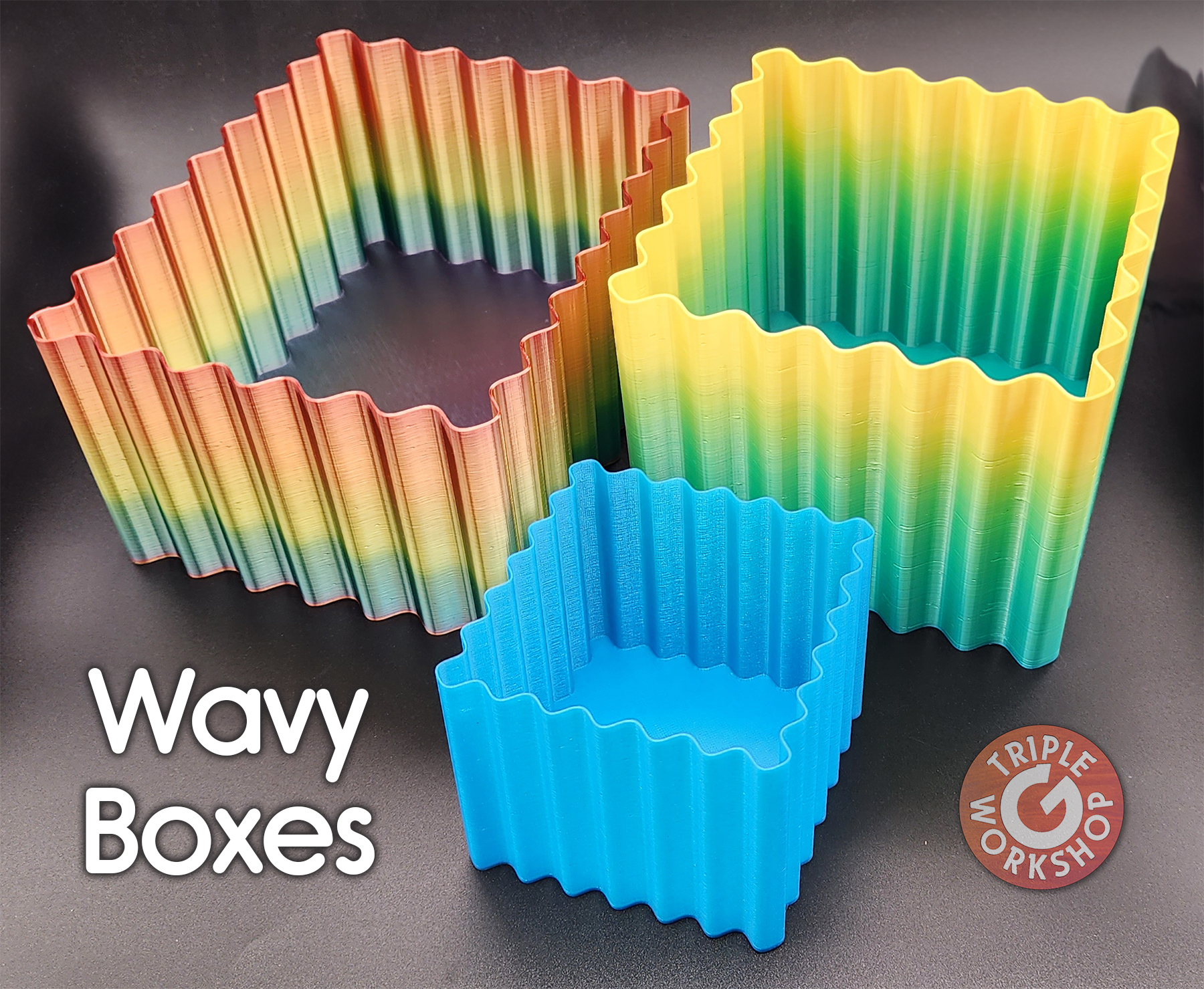 Wavy Boxes Won't Warp - Not Vase Mode by Triple G Workshop | Download ...