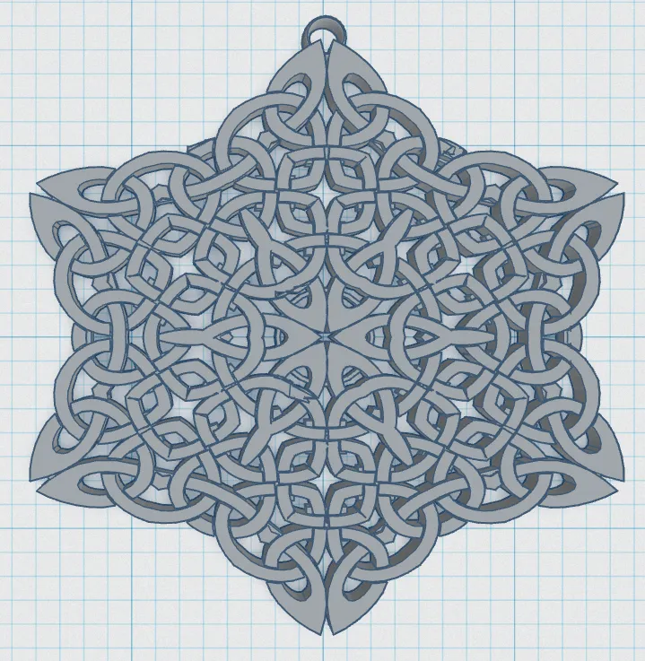 Celtic Snowflake 16 by Peter Ennist | Download free STL model ...
